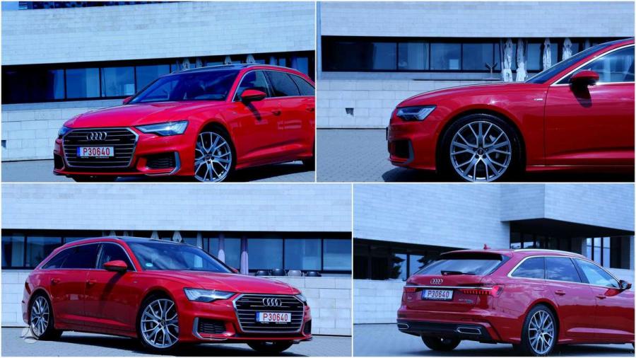 Red Audi A6 2022 in Vilnius, with an engine capacity of 1.98 L and mileage of 139 thousand km for 31900 €, photo 5 on AUTOMOTO.COM.LV