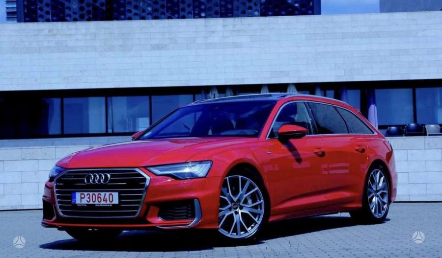 Red Audi A6 2022 in Vilnius, with an engine capacity of 1.98 L and mileage of 139 thousand km for 32400 €, photo 1 on AUTOMOTO.COM.LV