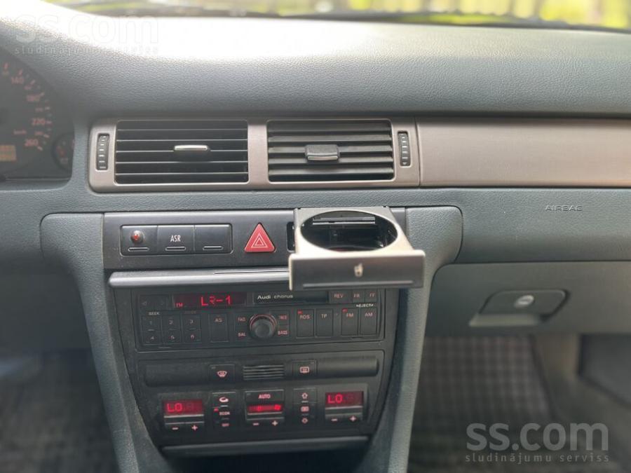 Audi A6 1997 in Cesis, with an engine capacity of 2.40 L and mileage of 469 thousand km for 2850 €, photo 16 on AUTOMOTO.COM.LV