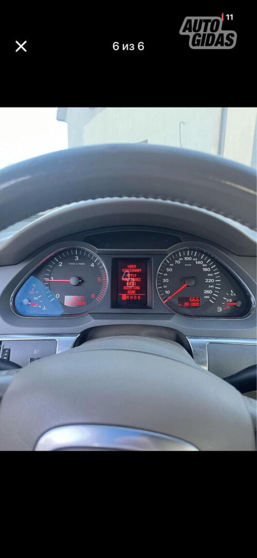 Audi A6 2005 Viļņa, ar dzinēja tilpumu 3.00 L un nobraukumu 301 tūkst. km par 2700 €, foto 7 vietnē AUTOMOTO.COM.LV
