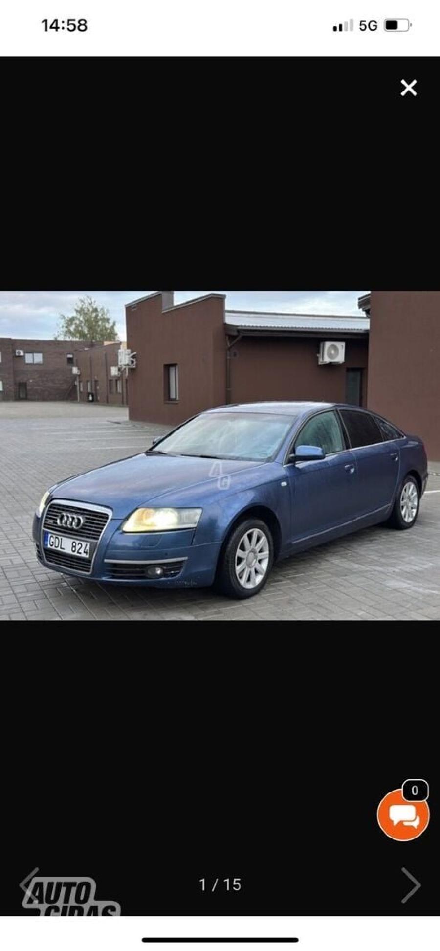 Audi A6 2006 in Kaunas, with an engine capacity of 3.00 L and mileage of 250 thousand km for 2500 €, photo 6 on AUTOMOTO.COM.LV