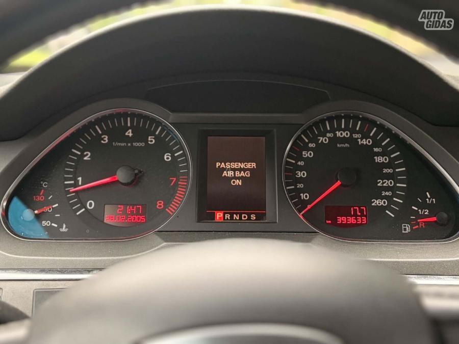 Audi A6 2006 in Vilnius, with an engine capacity of 2.40 L and mileage of 393 thousand km for 1450 €, photo 13 on AUTOMOTO.COM.LV