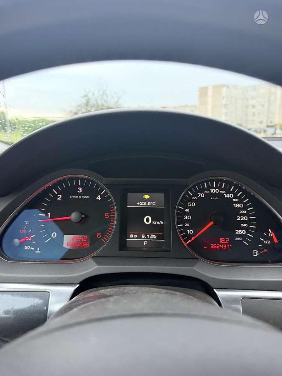 Audi A6 2006 in Utena, with an engine capacity of 2.97 L and mileage of 363 thousand km for 4200 €, photo 16 on AUTOMOTO.COM.LV