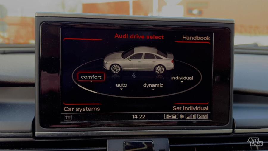 Audi A6 2012 in Vilnius, with an engine capacity of 3.00 L and mileage of 258 thousand km for 5250 €, photo 14 on AUTOMOTO.COM.LV