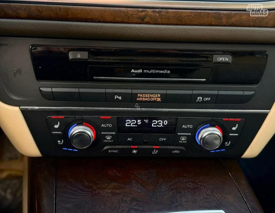 Audi A6 2012 in Vilnius, with an engine capacity of 3.00 L and mileage of 258 thousand km for 5250 €, photo 16 on AUTOMOTO.COM.LV