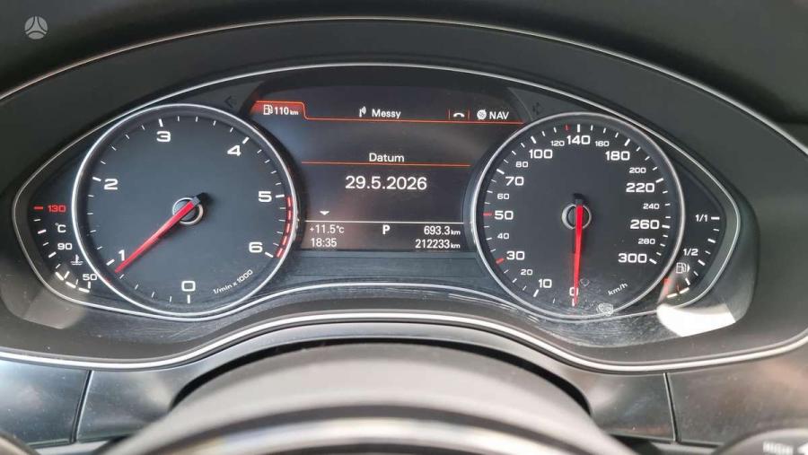 Audi A6 2013 in Vilnius, with an engine capacity of 3.00 L and mileage of 212 thousand km for 11900 €, photo 9 on AUTOMOTO.COM.LV