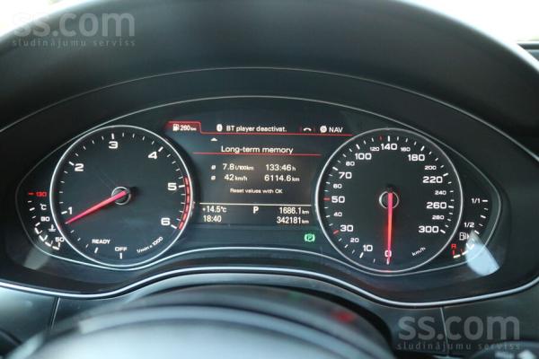 Audi A6 2015 in Riga, with an engine capacity of 3.00 L and mileage of 342 thousand km for 9900 €, photo 11 on AUTOMOTO.COM.LV