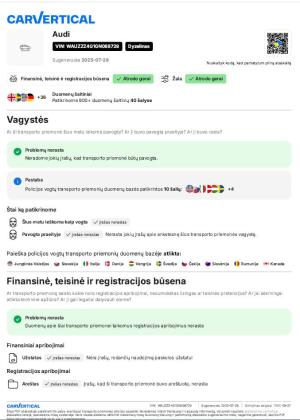 Audi A6 2016 in Vilnius, with an engine capacity of 2.00 L and mileage of 250 thousand km for 14200 €, photo 30 on AUTOMOTO.COM.LV