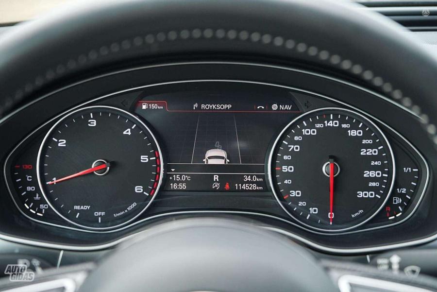 Audi A6 2017 in Kaunas, with an engine capacity of 2.00 L and mileage of 115 thousand km for 17950 €, photo 26 on AUTOMOTO.COM.LV