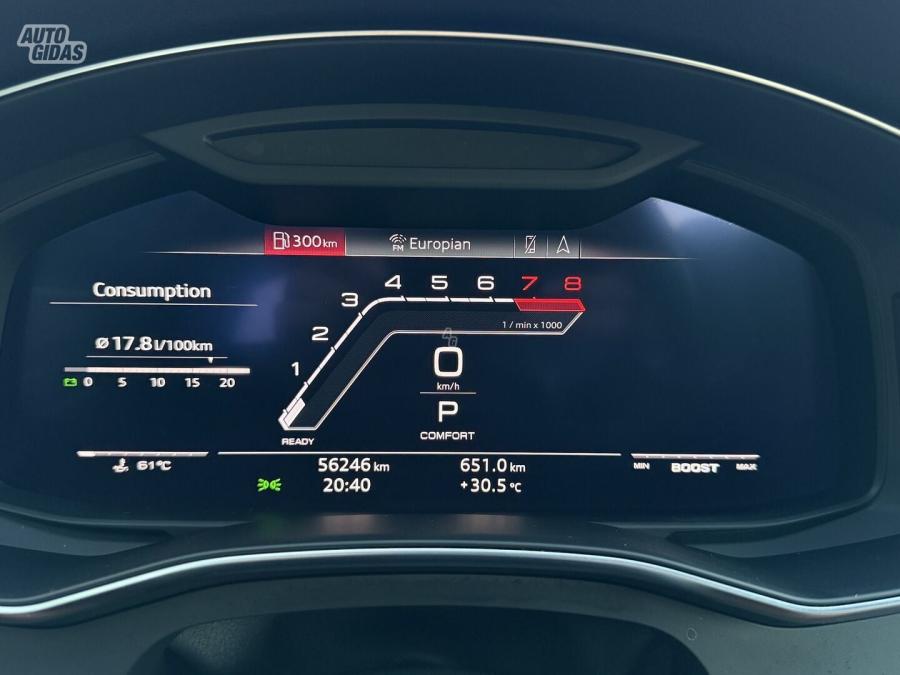 Audi A6 2020 in Vilnius, with an engine capacity of 3.00 L and mileage of 56 thousand km for 32000 €, photo 35 on AUTOMOTO.COM.LV