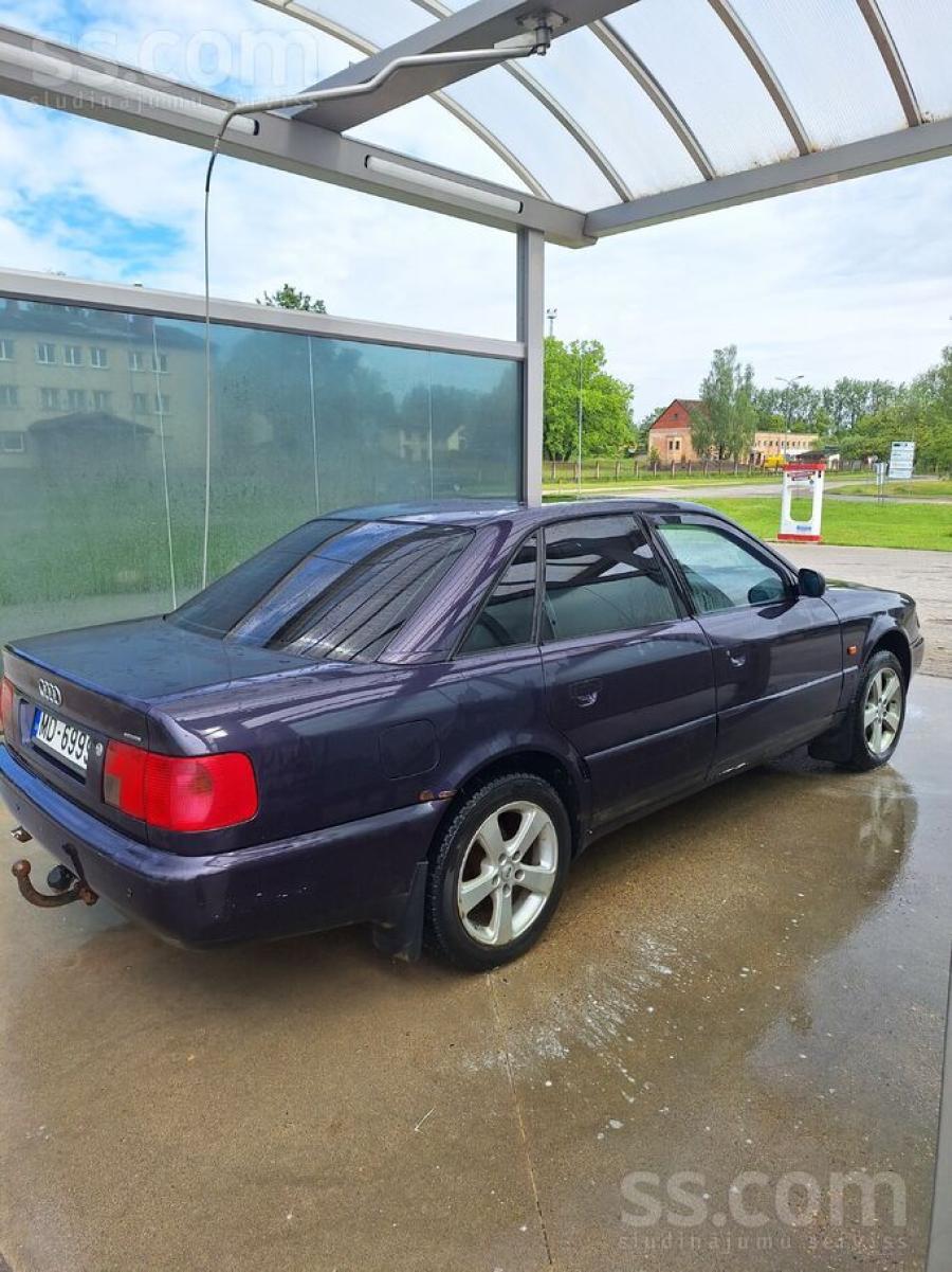 Violet Audi A6 1997 in Madona, with an engine capacity of 2.80 L and mileage of 449 thousand km for 2000 €, photo 7 on AUTOMOTO.COM.LV