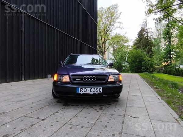 Violet Audi A6 1997 in Riga, with an engine capacity of 2.50 L and mileage of 393 thousand km for 3200 €, photo 1 on AUTOMOTO.COM.LV