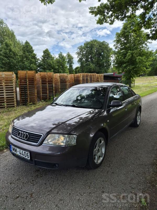 Violet Audi A6 2000 in Riga, with an engine capacity of 1.90 L and mileage of 421 thousand km for 1750 €, photo 1 on AUTOMOTO.COM.LV