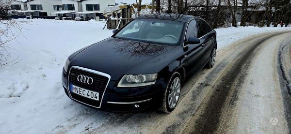 Violet Audi A6 2006 in Vilnius, with an engine capacity of 2.97 L and mileage of 313 thousand km for 3300 €, photo 1 on AUTOMOTO.COM.LV