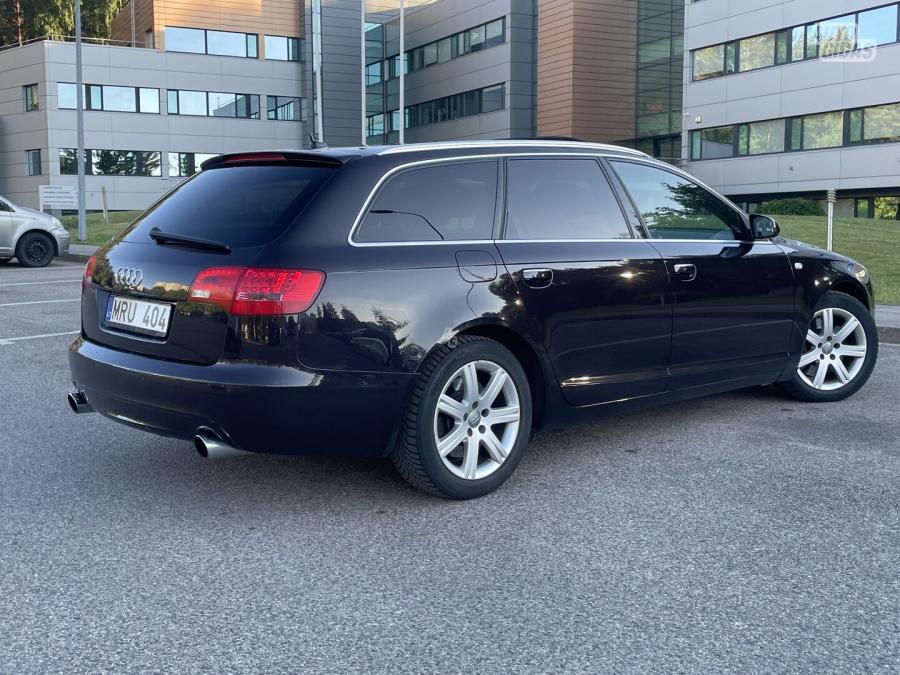 Violet Audi A6 2008 in Vilnius, with an engine capacity of 3.00 L and mileage of 353 thousand km for 4700 €, photo 10 on AUTOMOTO.COM.LV