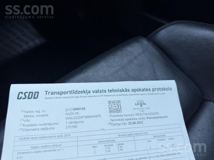 Violets Audi A6 2009 Rēzekne, ar dzinēja tilpumu 2.70 L un nobraukumu 0 tūkst. km par 5850 €, foto 18 vietnē AUTOMOTO.COM.LV