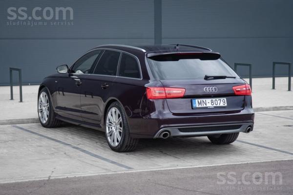 Violet Audi A6 2013 in Riga, with an engine capacity of 3.00 L and mileage of 317 thousand km for 13950 €, photo 7 on AUTOMOTO.COM.LV