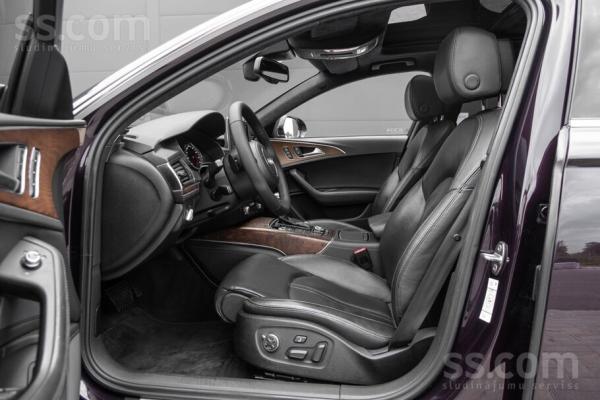 Violet Audi A6 2013 in Riga, with an engine capacity of 3.00 L and mileage of 317 thousand km for 13950 €, photo 9 on AUTOMOTO.COM.LV