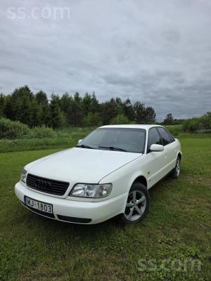 White Audi A6 1995 in Valka, with an engine capacity of 2.50 L and mileage of 430 thousand km for 1250 €, photo  on AUTOMOTO.COM.LV