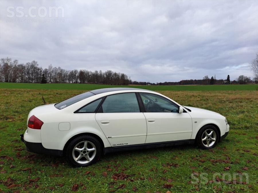 White Audi A6 1997 in Riga, with an engine capacity of 2.40 L and mileage of 390 thousand km for 2350 €, photo 3 on AUTOMOTO.COM.LV