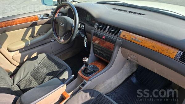 White Audi A6 1997 in Riga, with an engine capacity of 2.40 L and mileage of 390 thousand km for 1900 €, photo 8 on AUTOMOTO.COM.LV