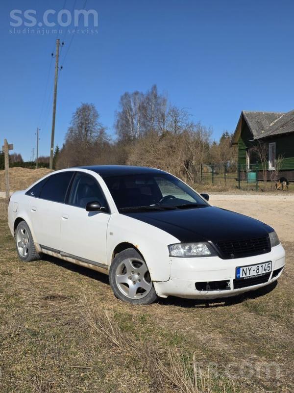 White Audi A6 1997 in Valka, with an engine capacity of 2.40 L and mileage of 300 thousand km for 900 €, photo 1 on AUTOMOTO.COM.LV