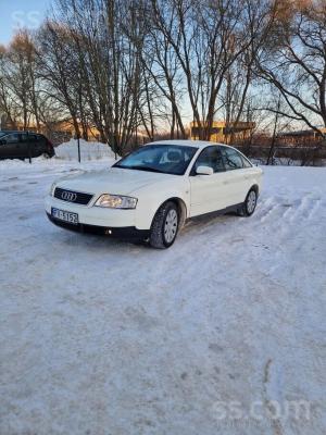White Audi A6 1999 in Preili, with an engine capacity of 1.80 L and mileage of 366 thousand km for 1600 €, photo  on AUTOMOTO.COM.LV