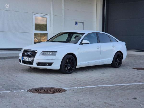 White Audi A6 2007 in Vilnius, with an engine capacity of 1.98 L and mileage of 335 thousand km for 2500 €, photo 2 on AUTOMOTO.COM.LV