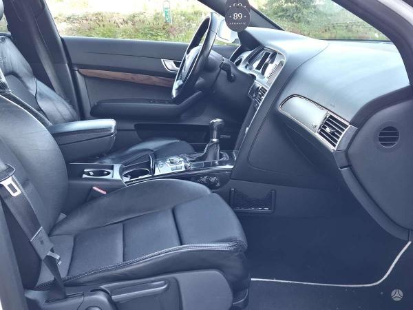 White Audi A6 2007 in Vilnius, with an engine capacity of 1.98 L and mileage of 335 thousand km for 2500 €, photo 8 on AUTOMOTO.COM.LV