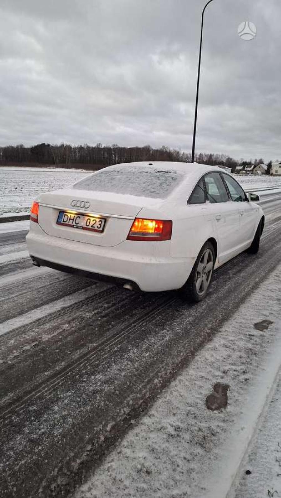 White Audi A6 2008 in Vilnius, with an engine capacity of 2.97 L and mileage of 300 thousand km for 2600 €, photo 3 on AUTOMOTO.COM.LV