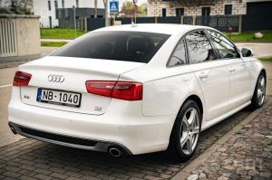White Audi A6 2011 in Riga, with an engine capacity of 3.00 L and mileage of 0 thousand km for 9990 €, photo 4 on AUTOMOTO.COM.LV