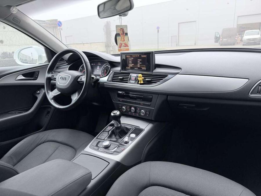 White Audi A6 2012 in Vilnius, with an engine capacity of 0.00 L and mileage of 356 thousand km for 6900 €, photo 12 on AUTOMOTO.COM.LV