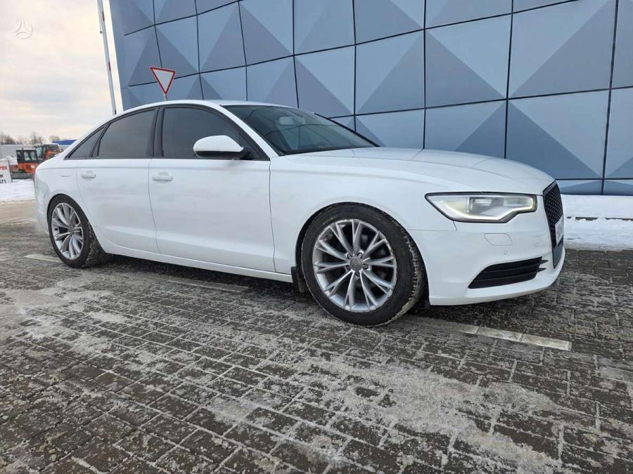 White Audi A6 2012 in Silute, with an engine capacity of 2.00 L and mileage of 217 thousand km for 6850 €, photo 1 on AUTOMOTO.COM.LV