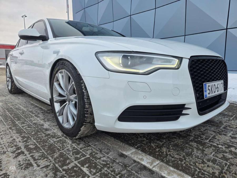 White Audi A6 2012 in Silute, with an engine capacity of 2.00 L and mileage of 217 thousand km for 6850 €, photo 4 on AUTOMOTO.COM.LV