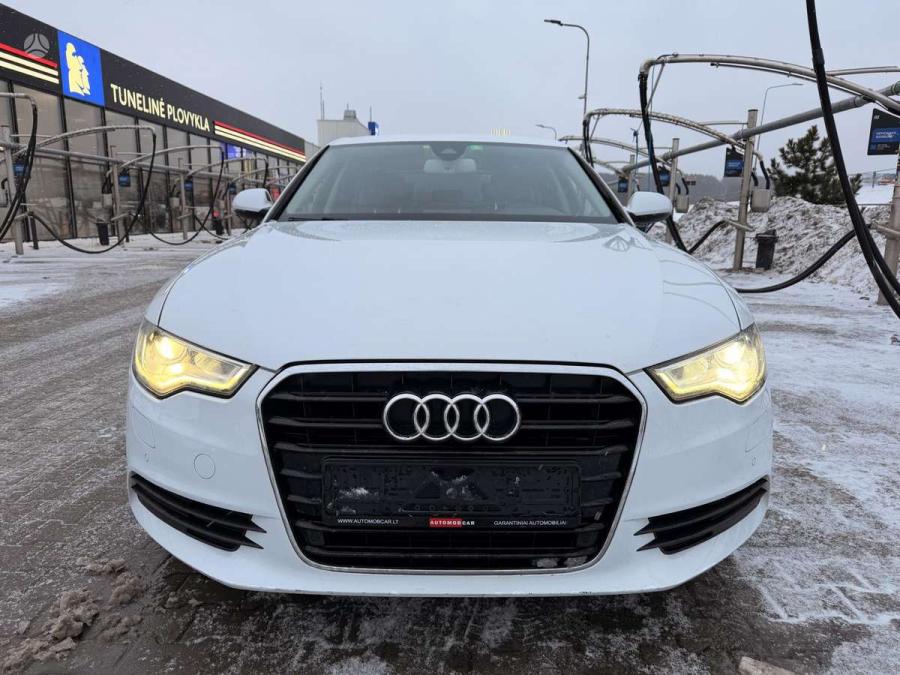 White Audi A6 2012 in Vilnius, with an engine capacity of 2.97 L and mileage of 307 thousand km for 9350 €, photo 1 on AUTOMOTO.COM.LV