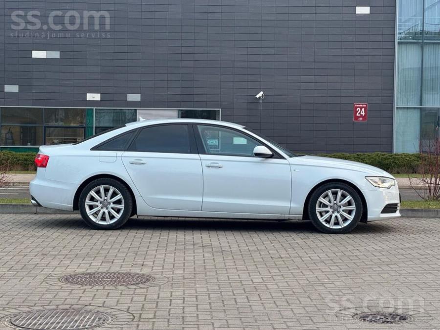 White Audi A6 2012 in Riga, with an engine capacity of 3.00 L and mileage of 299 thousand km for 12100 €, photo 7 on AUTOMOTO.COM.LV