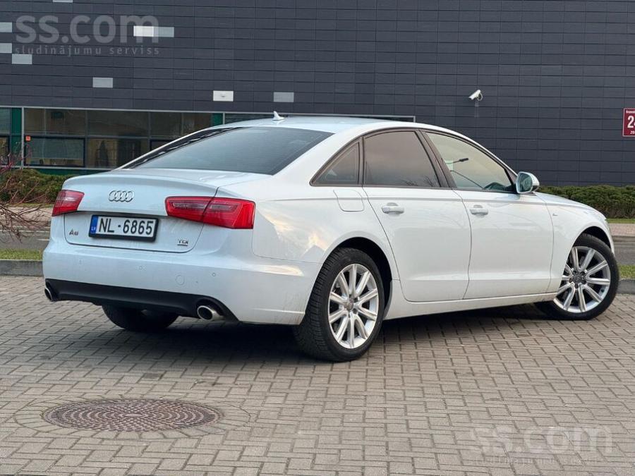 White Audi A6 2012 in Riga, with an engine capacity of 3.00 L and mileage of 299 thousand km for 12100 €, photo 10 on AUTOMOTO.COM.LV