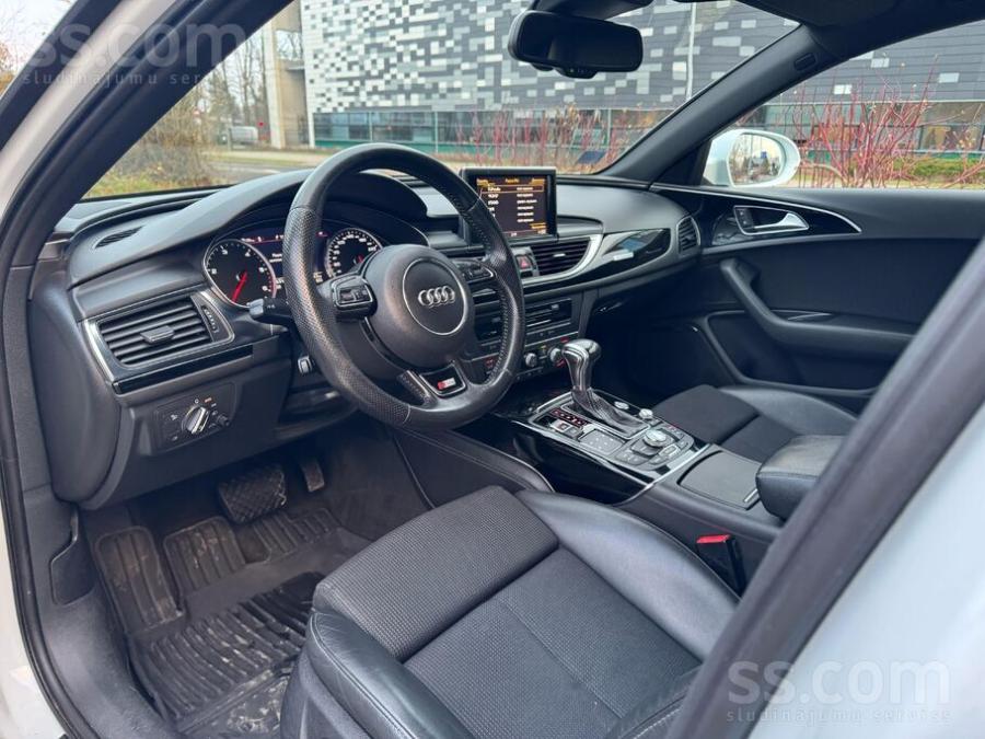 White Audi A6 2012 in Riga, with an engine capacity of 3.00 L and mileage of 299 thousand km for 12100 €, photo 11 on AUTOMOTO.COM.LV