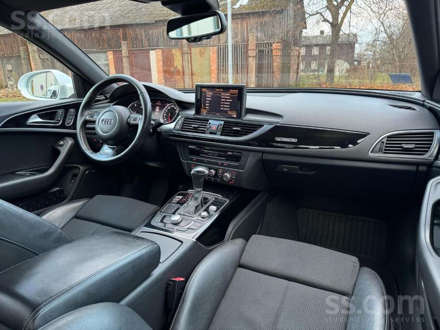 White Audi A6 2012 in Riga, with an engine capacity of 3.00 L and mileage of 299 thousand km for 12100 €, photo 19 on AUTOMOTO.COM.LV