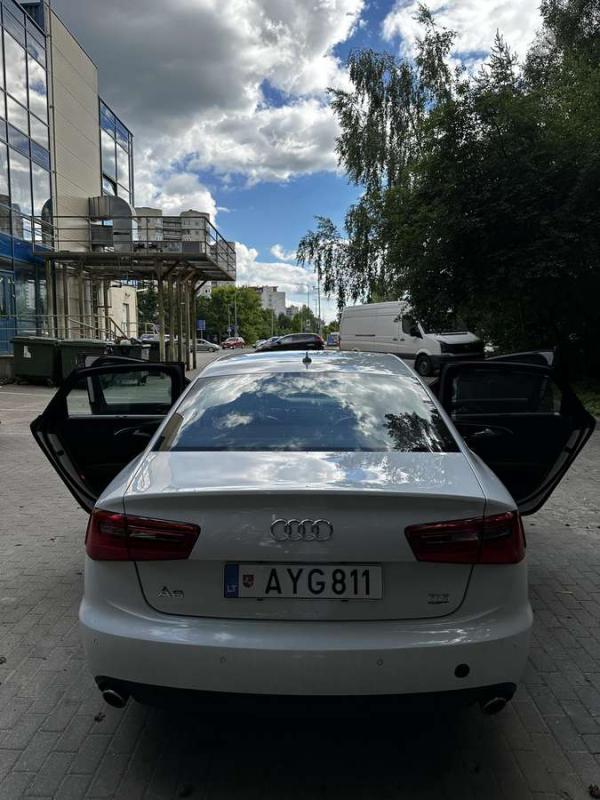 White Audi A6 2012 in Vilnius, with an engine capacity of 2.97 L and mileage of 311 thousand km for 9000 €, photo 2 on AUTOMOTO.COM.LV