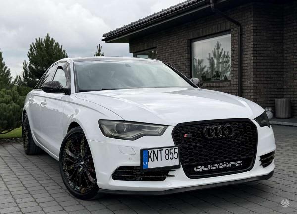 White Audi A6 2012 in Kaunas, with an engine capacity of 3.00 L and mileage of 396 thousand km for 8550 €, photo 1 on AUTOMOTO.COM.LV