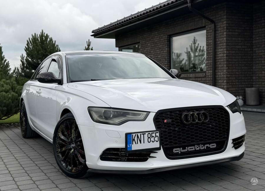 White Audi A6 2012 in Kaunas, with an engine capacity of 3.00 L and mileage of 396 thousand km for 8550 €, photo 1 on AUTOMOTO.COM.LV