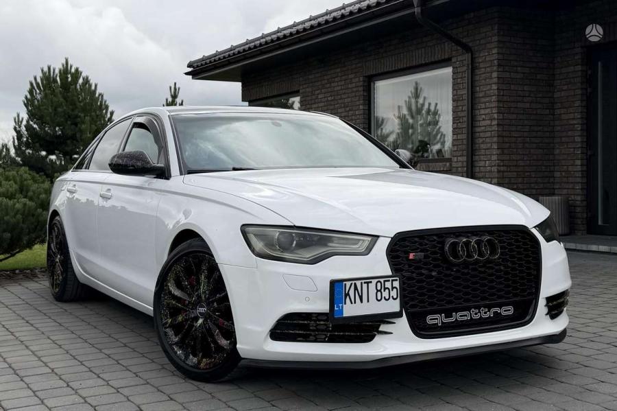 White Audi A6 2012 in Kaunas, with an engine capacity of 3.00 L and mileage of 396 thousand km for 8550 €, photo 3 on AUTOMOTO.COM.LV