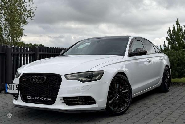 White Audi A6 2012 in Kaunas, with an engine capacity of 3.00 L and mileage of 396 thousand km for 8550 €, photo 3 on AUTOMOTO.COM.LV