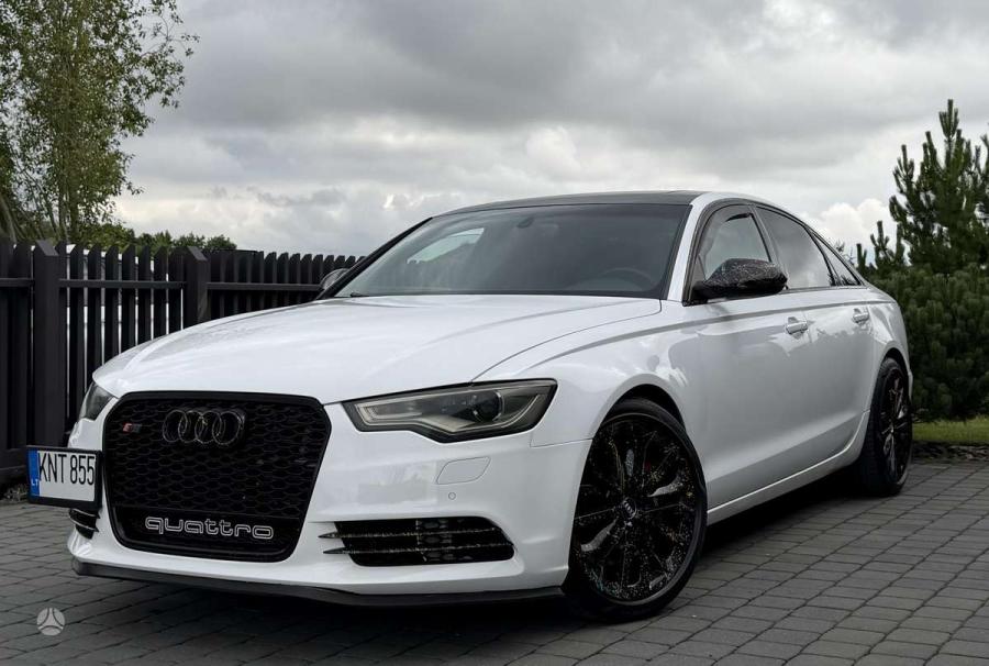 White Audi A6 2012 in Kaunas, with an engine capacity of 3.00 L and mileage of 396 thousand km for 8550 €, photo 4 on AUTOMOTO.COM.LV