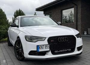 White Audi A6 2012 in Kaunas, with an engine capacity of 3.00 L and mileage of 396 thousand km for 8550 €, photo 7 on AUTOMOTO.COM.LV