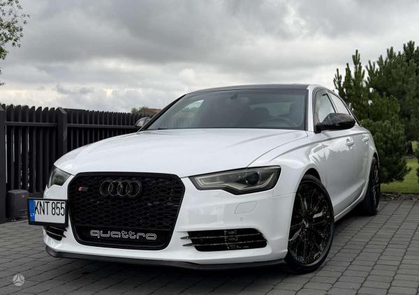 White Audi A6 2012 in Kaunas, with an engine capacity of 3.00 L and mileage of 396 thousand km for 8550 €, photo 7 on AUTOMOTO.COM.LV