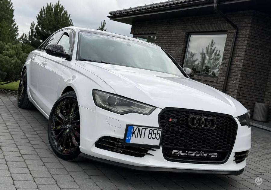 White Audi A6 2012 in Kaunas, with an engine capacity of 3.00 L and mileage of 396 thousand km for 8550 €, photo 15 on AUTOMOTO.COM.LV