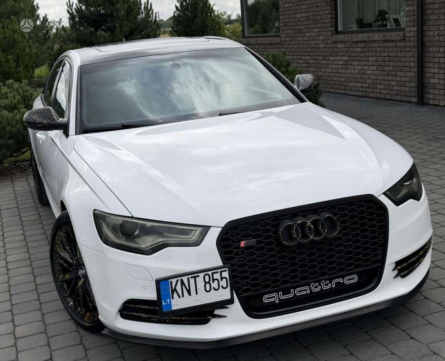 White Audi A6 2012 in Kaunas, with an engine capacity of 3.00 L and mileage of 396 thousand km for 8550 €, photo 17 on AUTOMOTO.COM.LV