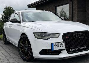 White Audi A6 2012 in Kaunas, with an engine capacity of 3.00 L and mileage of 396 thousand km for 8550 €, photo 18 on AUTOMOTO.COM.LV